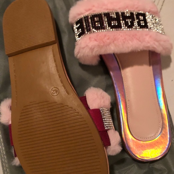 Shoes | Barbie Pink Slides | Poshmark